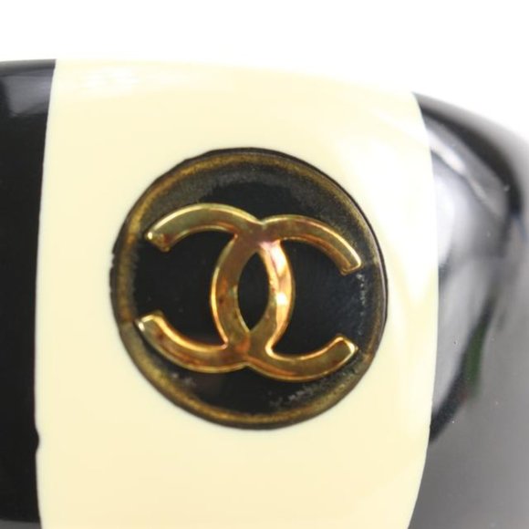 CHANEL | Jewelry | Chanel 96p Cc Logo Bangle Cuff Bracelet 63ch825s ...